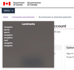 Multiple Navigation Landmarks - examples and best practices | Aditus